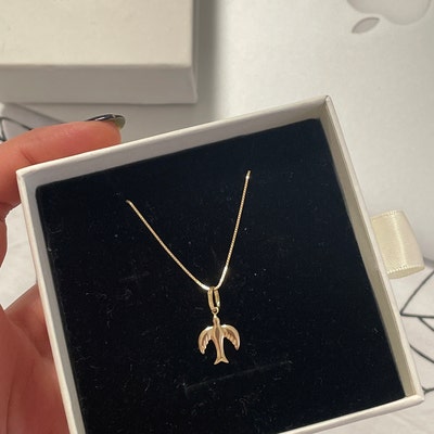 14K Solid Gold Fish Necklace, 14K Gold Fish Pendant, Fish Necklace ...