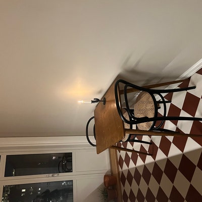 Walnut Wood Rectangle Computer Desk Table, Narrow Spacesaver Modern ...