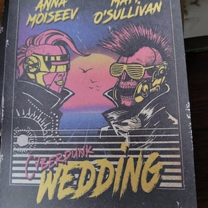 Personalised Punk Rock Album Record Inspired Wedding Invite, Invitation ...