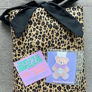 Leopard Print Quilted Book Sleeve: Padded Kindle, Bible, or iPad Cover ...