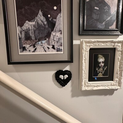 BATTY SKELETON Spooky Vinyl Bumper Decal Gothic Car Accessories Goth ...