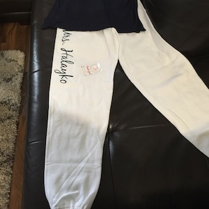 Custom Sweatpants, Personalized Unisex Sweatpants, Custom Text Pants ...