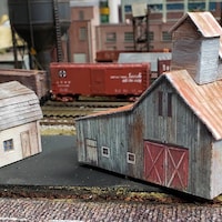 Pre-cut Paper Model Cardstock Model Grain Elevator N Scale or Z Scale ...
