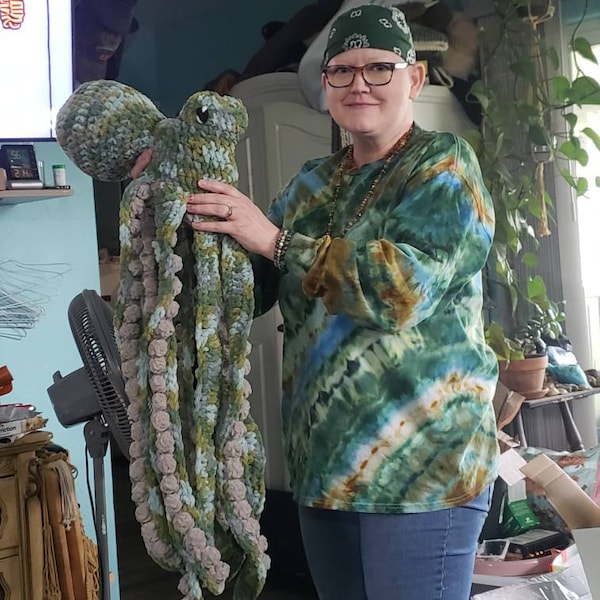 Whimsical Giant Crochet Octopus Plush - Handmade Ocean Decor - Etsy