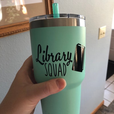 Library Squad Decal, Librarian Sticker, Librarian Gift, Librarian Cart ...