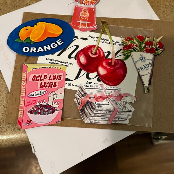 Mystery Sticker Pack, Pinterest Aesthetic Stickers, Waterproof Stickers ...