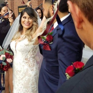 150 Ribbon Wedding Wands Send off Idea Ceremony Exit Ribbon Wedding ...