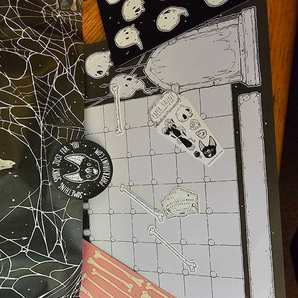 Graveyard Haunts Planner Notepads - Tear-away Calendar - Tombstones and ...