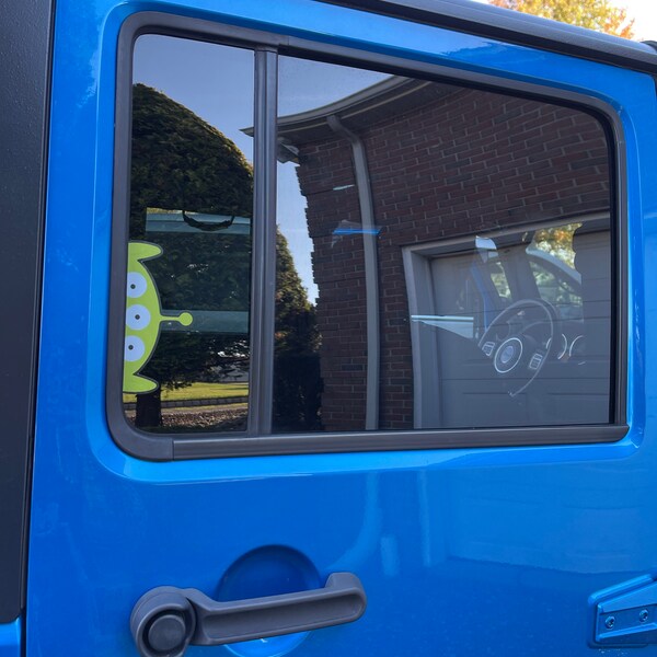 Toy Story Alien Peeker Transparent Car Decal/pixar Peekaboo Window ...