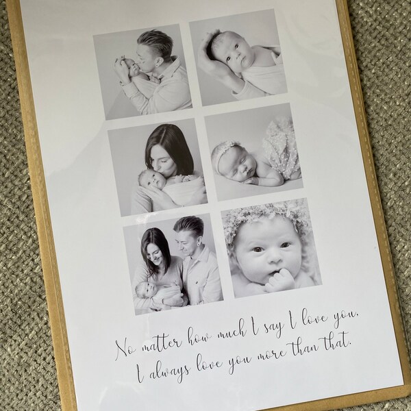 Fathers's Day Print of Child's Drawing Images Personalised Including ...