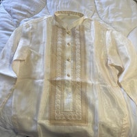 BARONG TAGALOG Chinese Collared Filipino National Costume FILIPINIANA ...