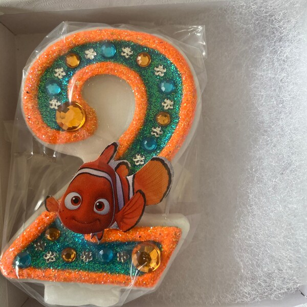 Handcrafted "finding Nemo/dory" or ANY Themed Birthday Candles ...
