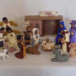 Kimple 13-piece Child Bisque Nativity - Etsy
