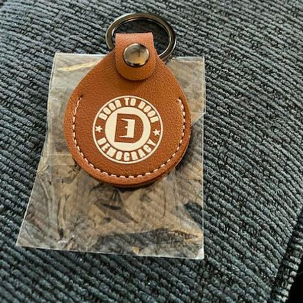 Round Brown Faux Leather Key Fob With Ring (20 Pieces) - Etsy