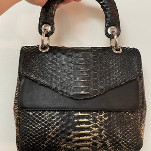 Red Python Bag Snakeskin Bag Genuine Leather Bag Red - Etsy