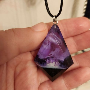 Wizard Styles Necklace Wizard Pendant Wood Resin Pendant - Etsy