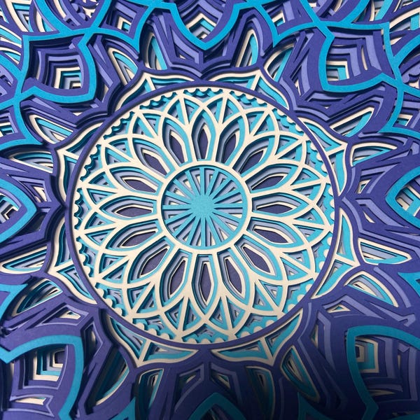Multi-layer Mandala Svg Dxf, Laser Cut Mandala, Mandala SVG for Cricut ...