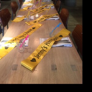 Personalised Hen Party Sash / Birthday Sashes / Hen Night Do Accessory ...
