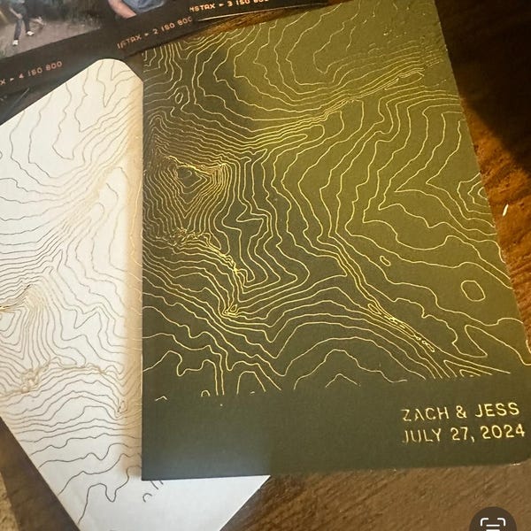 Custom Map Wedding Vow Books, Elopement Vow Books Set of 2, Vow Books ...