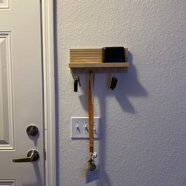 Key Rack, Entryway Organizer, Key Holder for Wall, Mid Century Modern ...