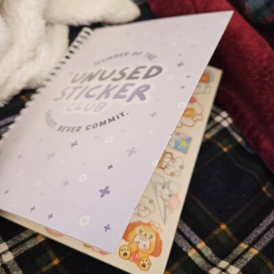 Unused Sticker Club Sticker Gift for Sticker Collectors, Sticker ...