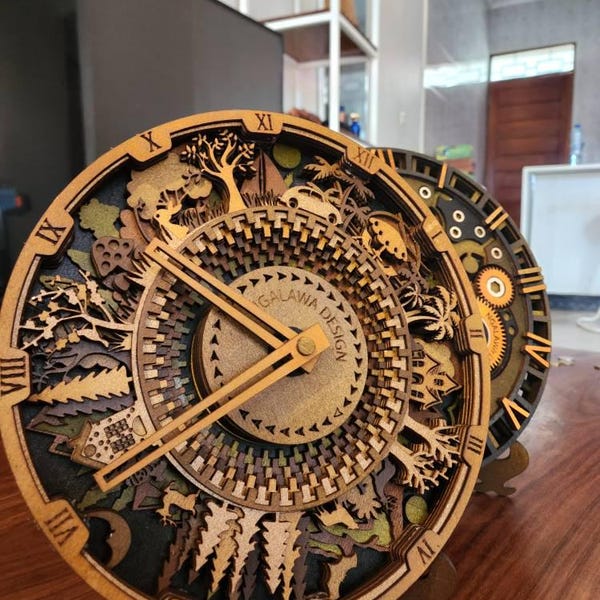 Watch Movement | Laser Cut File for Creating Multilayered 3D Mechanical ...