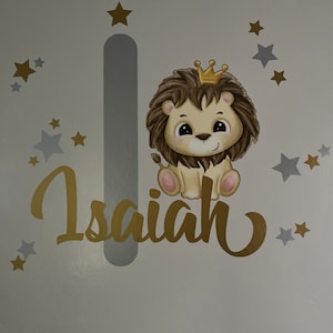 Name Wall Decal, Baby Elephant Decal, Boy Name Wall Decal, Nursery ...