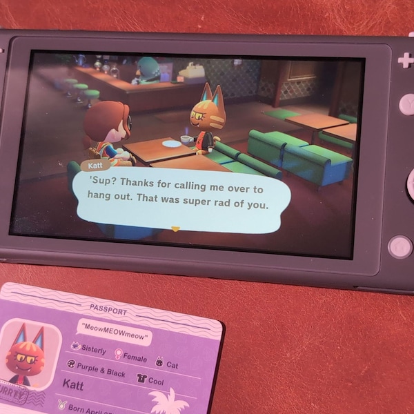 Carte ami*bo Animal Crossing de style passeport | Tous les villageois ...