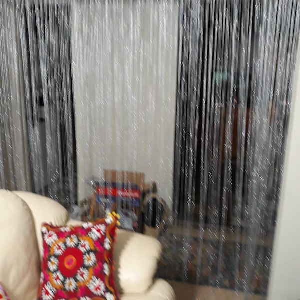 Window Curtain, Thread Curtain, Room Divider, Sheer Curtains, Door ...