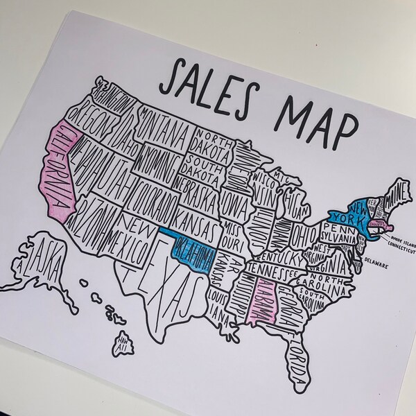 Sales Map Digital Download - Etsy