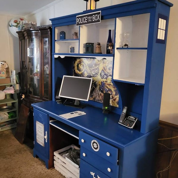 Police Box Windows (3d Printed Blue and White) 7.25x9.5 - Etsy