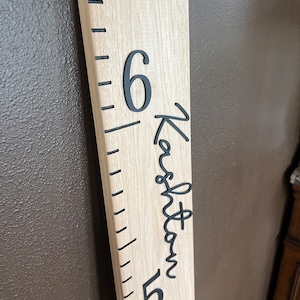 Growth Chart Ruler 3D, Wooden Measuring Stick for Kids, Giant Wall ...