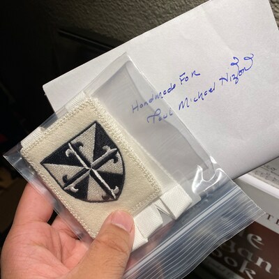 MANTLE OF MARY® Third Order Ceremonial Brown Scapulars Carmelite Crest ...