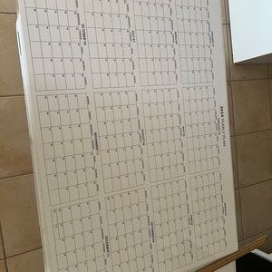 PRINTABLE 2024 Quarterly Wall Calendar Set, 90 Day Planning, Quarterly ...