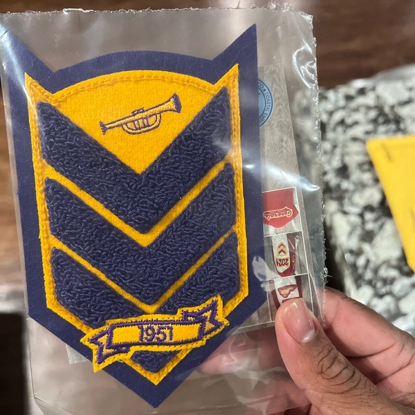 Chenille Chevrons, Bars, & Pennants Custom Letterman Jacket Patch ...