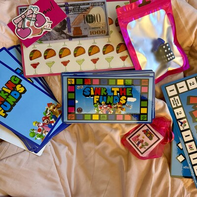 A6 Game Night Savings Challenge Bundle-shut the Box-roll the Dice-bingo ...