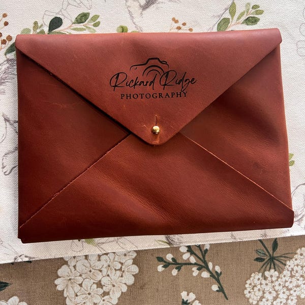 Leather Envelope With Crystal Flash Drive | Wedding Gift for the Bride ...
