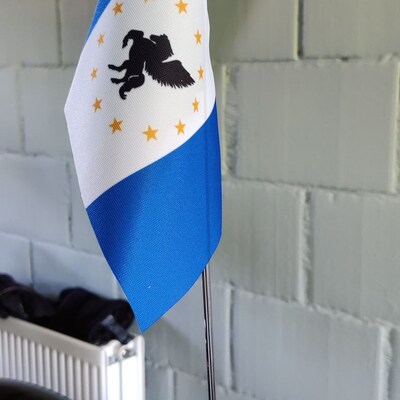 Custom Made Table Flag With Stand With Your Design Unique Design Print ...