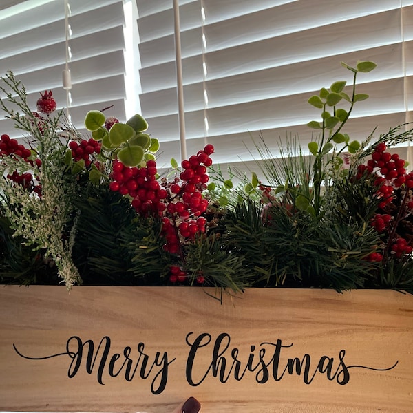 Cursive Merry Christmas Vinyl Decal - Cursive Merry Christmas Vinyl ...
