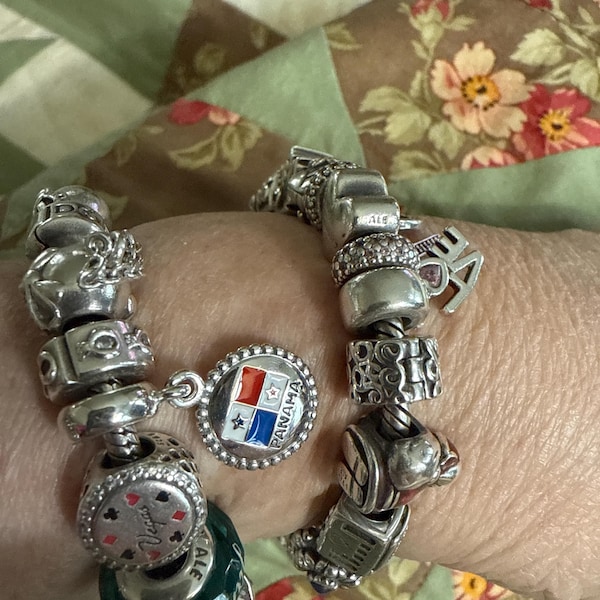 Pandora Denmark Flag Exclusive Dangle Charm Pendant Travel S925 Silver ...