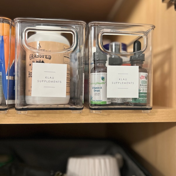 Custom Organization Labels for Storage Bins (minimalist) / Weatherproof ...