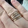 Gold Name Ring Set | Mother Gift | Stacked Rings | Women's Rings | Stacking Rings Set | Mom ...