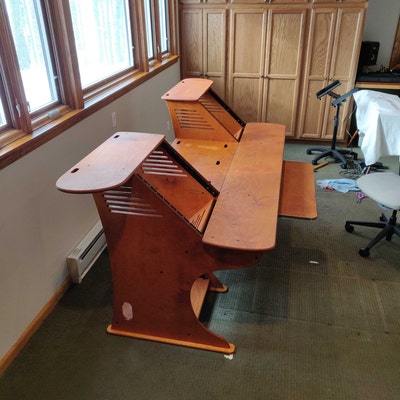 12U Recording Studio Desk Sit Stand Lift Desk LEGS INCLUDED COMPLETE ...