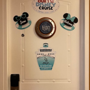 Our 1st Disney Cruise Ship Name Tag Family Magnet Personalized Disney ...