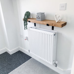 Rustic Radiator Shelf With Shelf Brackets - Etsy