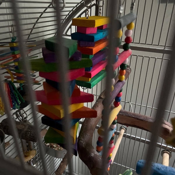 Macaw Ladder, Large Bird Toy - Etsy