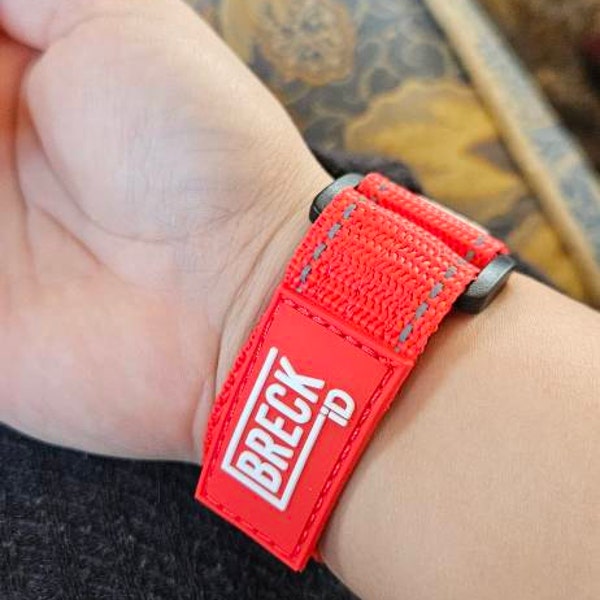 Medical Alert Bracelet Runner Emergency ID Nylon Wristband Custom ...