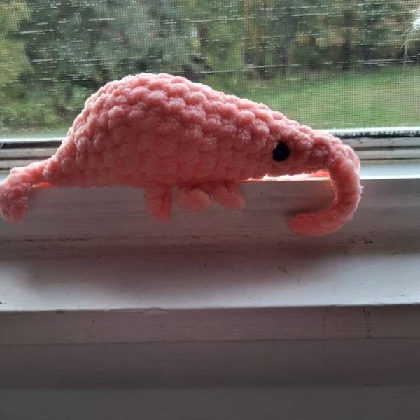 Handmade Crochet Shrimp Plushie | Cute Soft Shrimp Stuffed Animal - Etsy