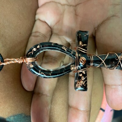Black Obsidian Ankh/protection - Etsy