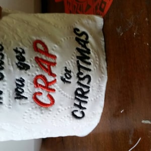 In Case You Get CRAP for Christmas TP Embroidery Design - Etsy